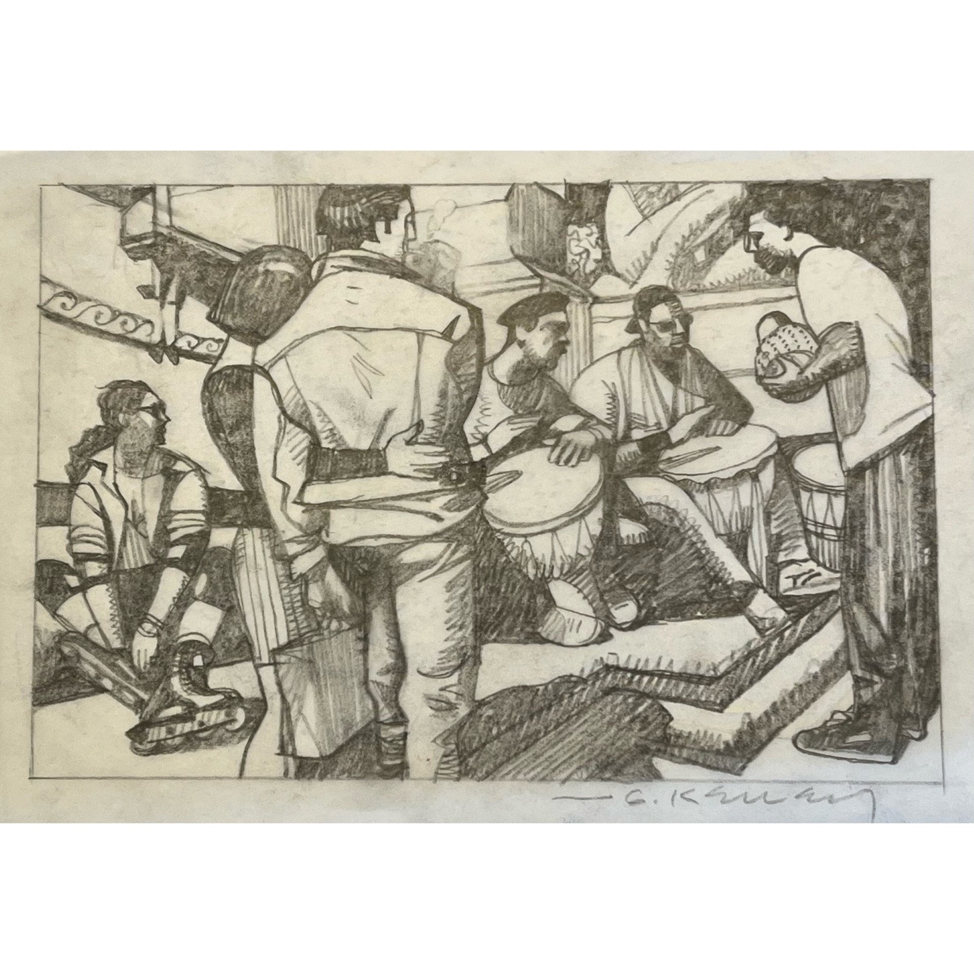Gary Kelley Art For Sale Street Performers | Gary Kelley Art