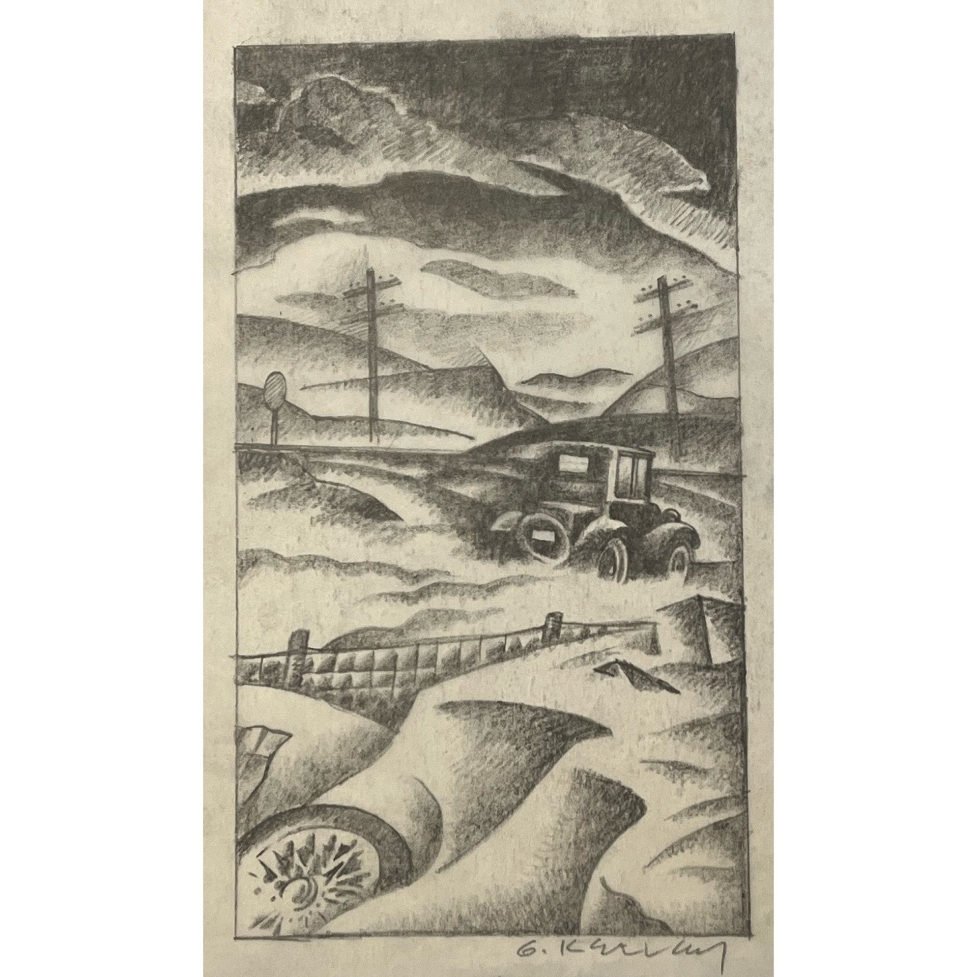 Gary Kelley Art For Sale Valley Of Ashes Sketch | Gary Kelley Art