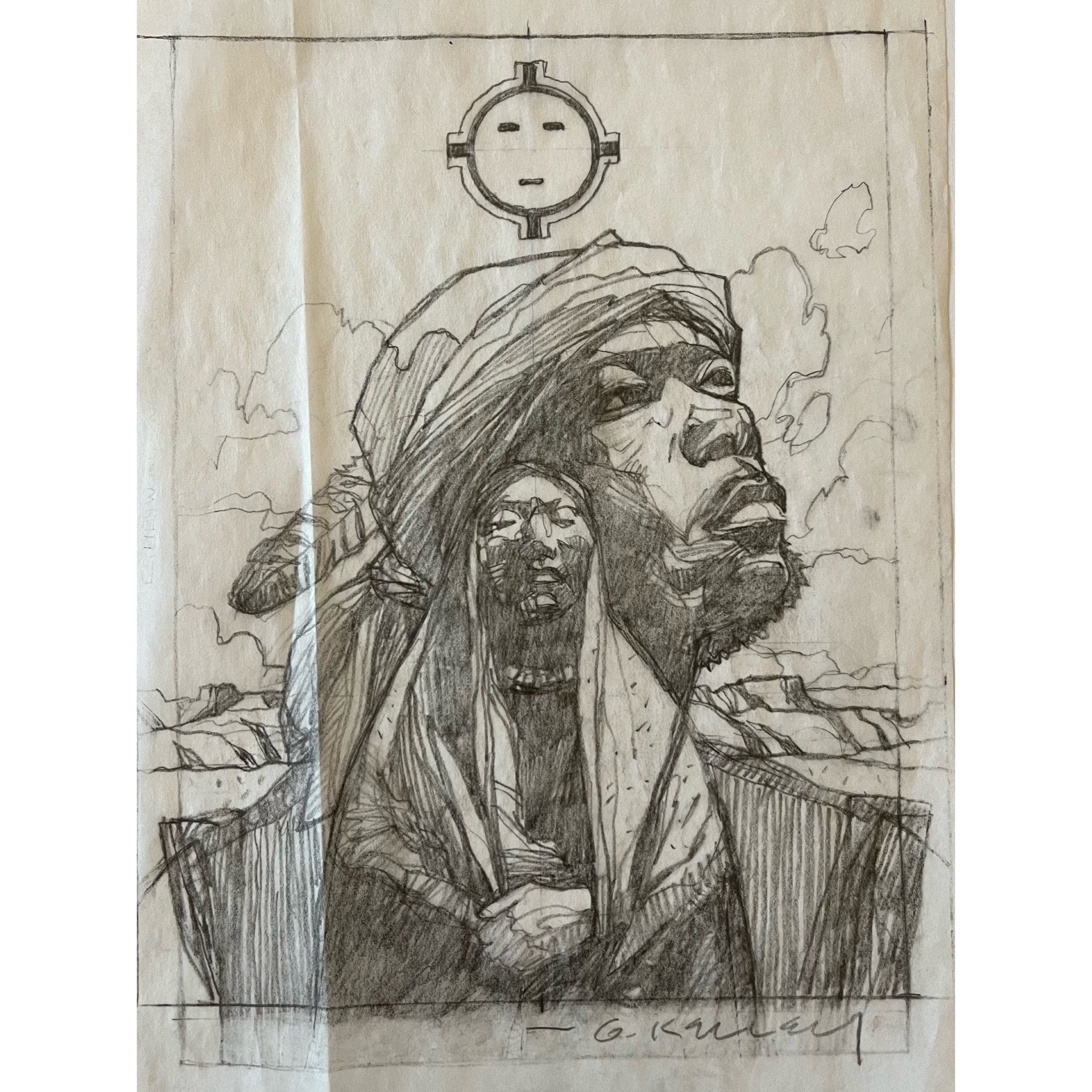 Gary Kelley Art For Sale Esteban Sketch | Gary Kelley Art